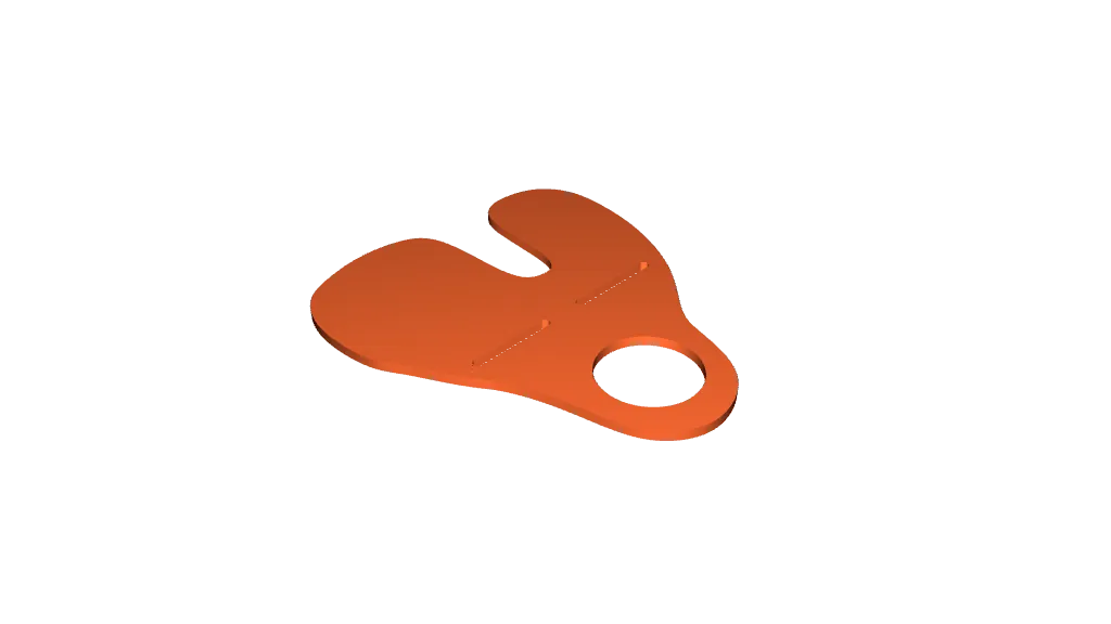 Archery Split Finger Tab by Lowres | Download free STL model ...