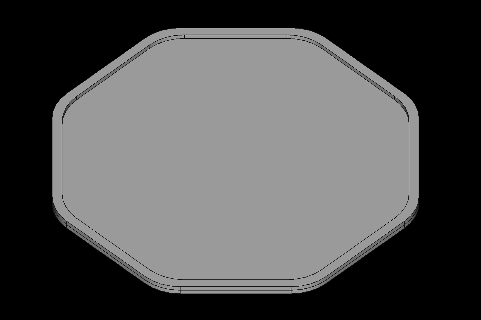 Simple Octagonal Coaster by 3d_design_fun | Download free STL model ...