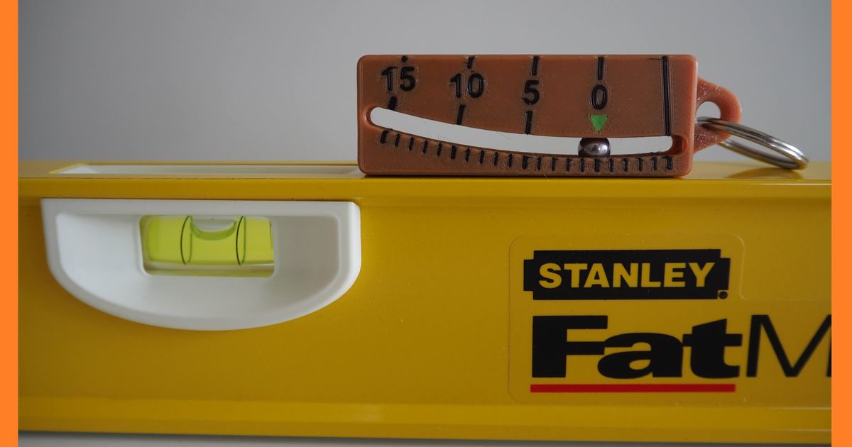 Horizontal Level Keychain by Highrise Workshop | Download free STL ...