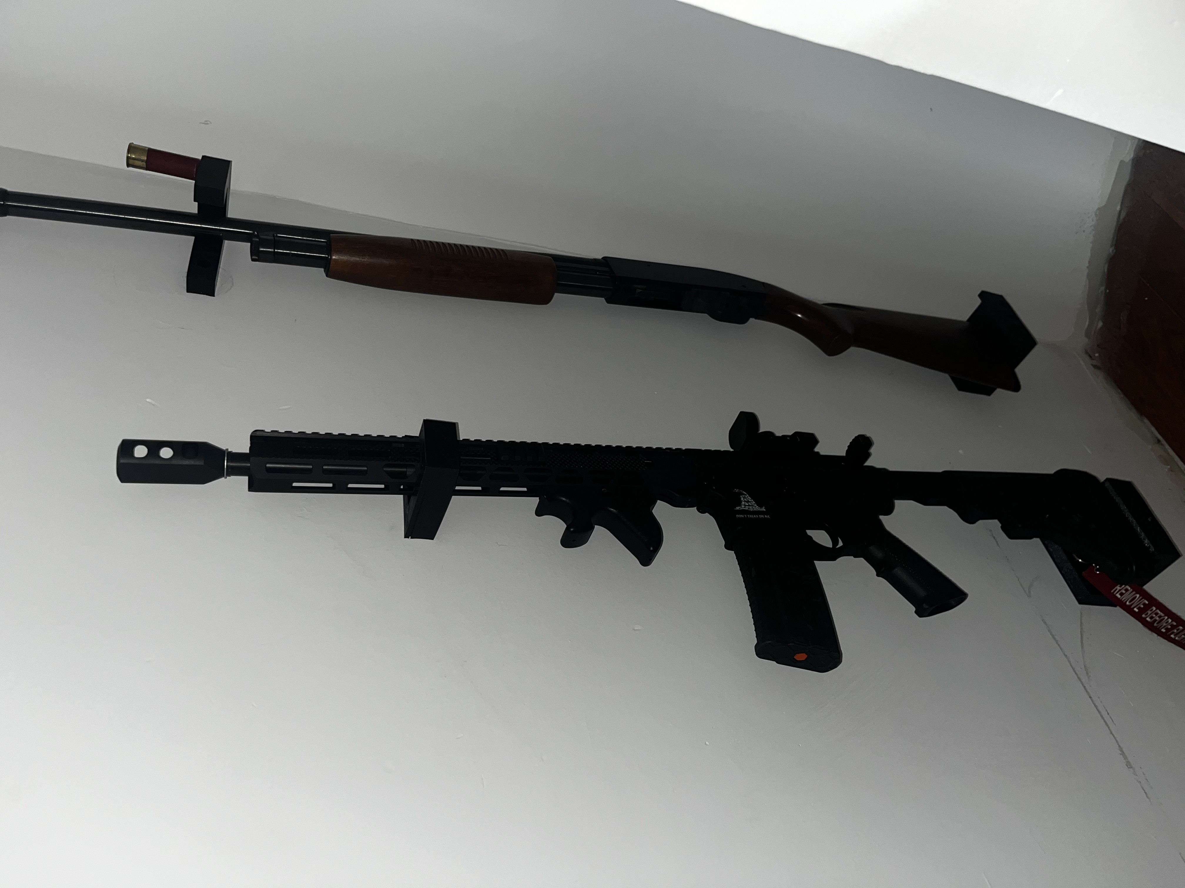 Vertical Universal Gun Rack- 2 parts, 3 Screws. 100% effective. by .STL ...