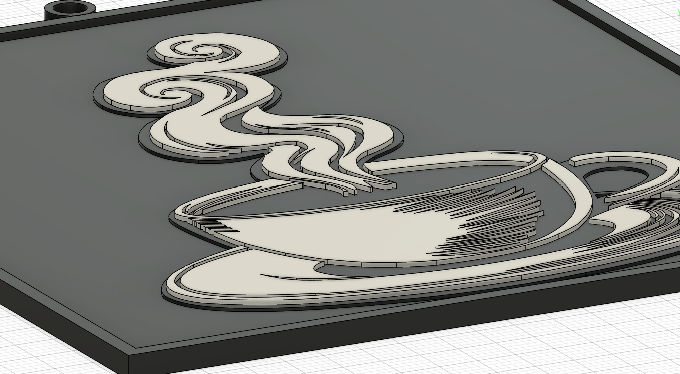 Coffeecup - Wallart by Perpetua | Download free STL model | Printables.com