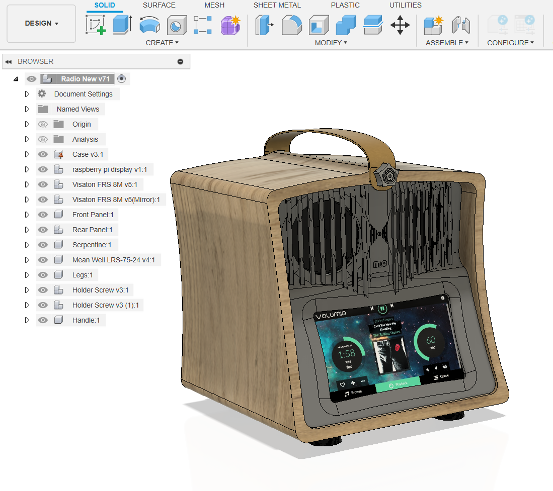 Raspberry Pi 7" Touch Screen Media Player for Volumio, Moode ...