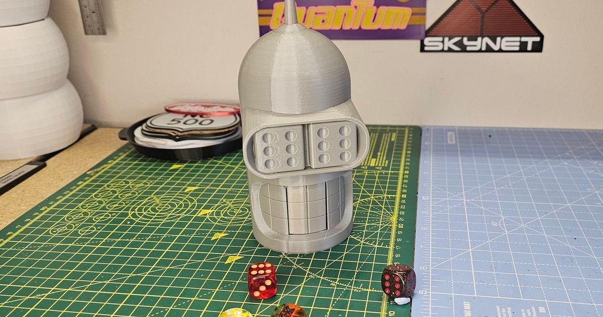 Bender Bot dice tower by This Noise | Download free STL model ...