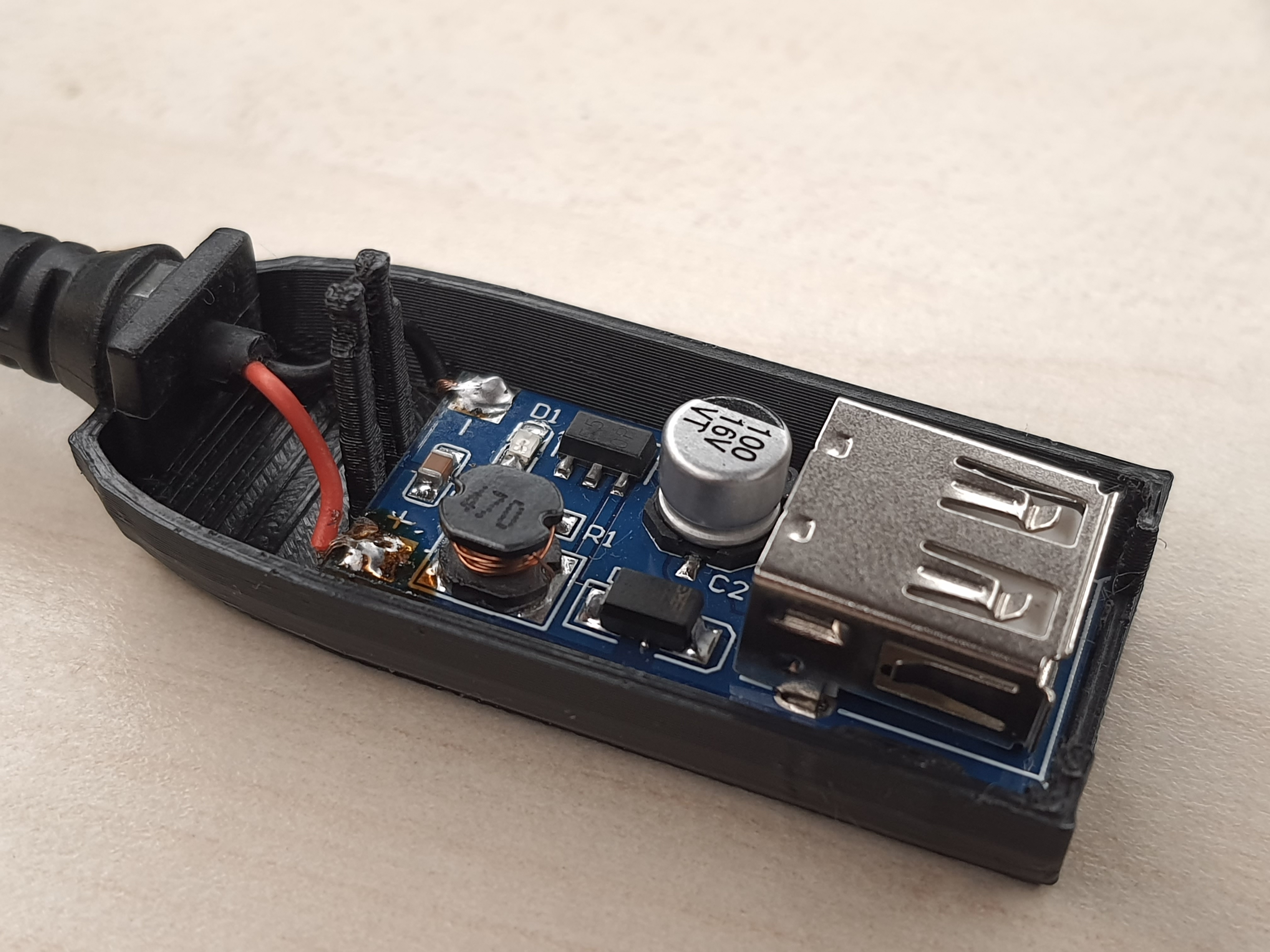Dc Dc 5v Usb Case By Konstantin Radchenko Download Free Stl Model