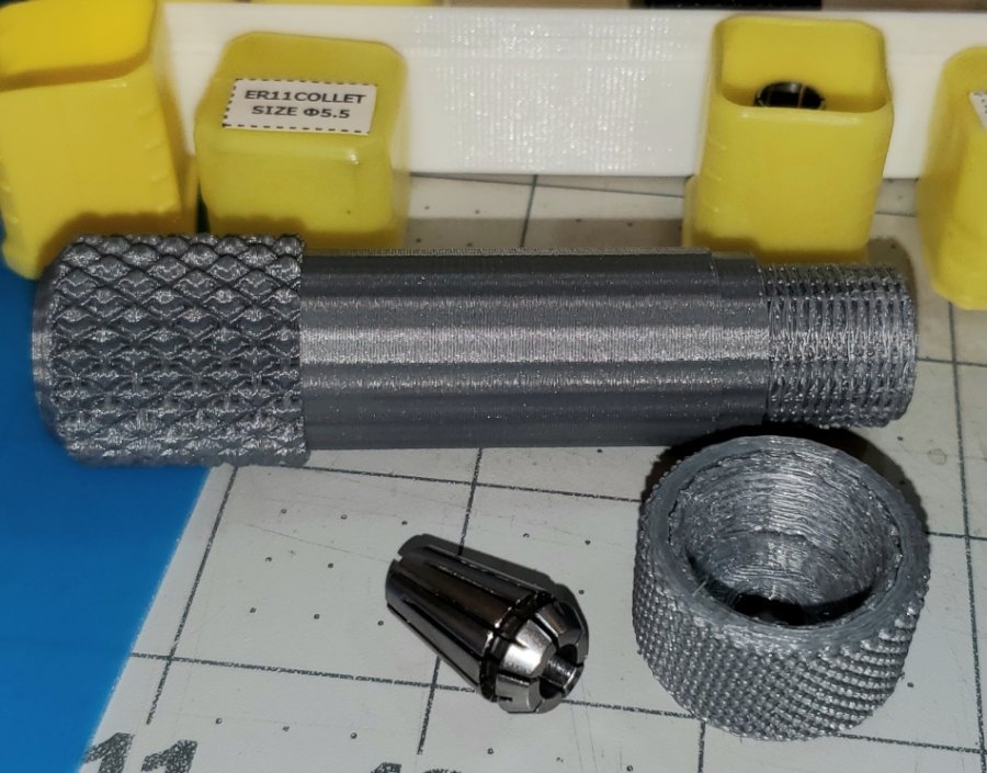 Pin Vise for ER11 Collets by allardjd | Download free STL model ...