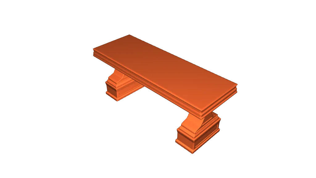 Stone bench by Rott3D | Download free STL model | Printables.com