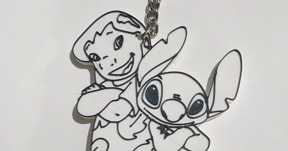 Keychain Lilo & Stitch by Magic Studio 3D | Download free STL model ...