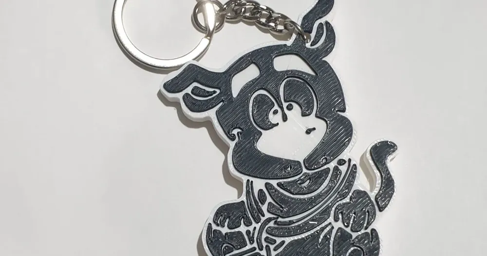 Keychain Dog by Magic Studio 3D | Download free STL model | Printables.com