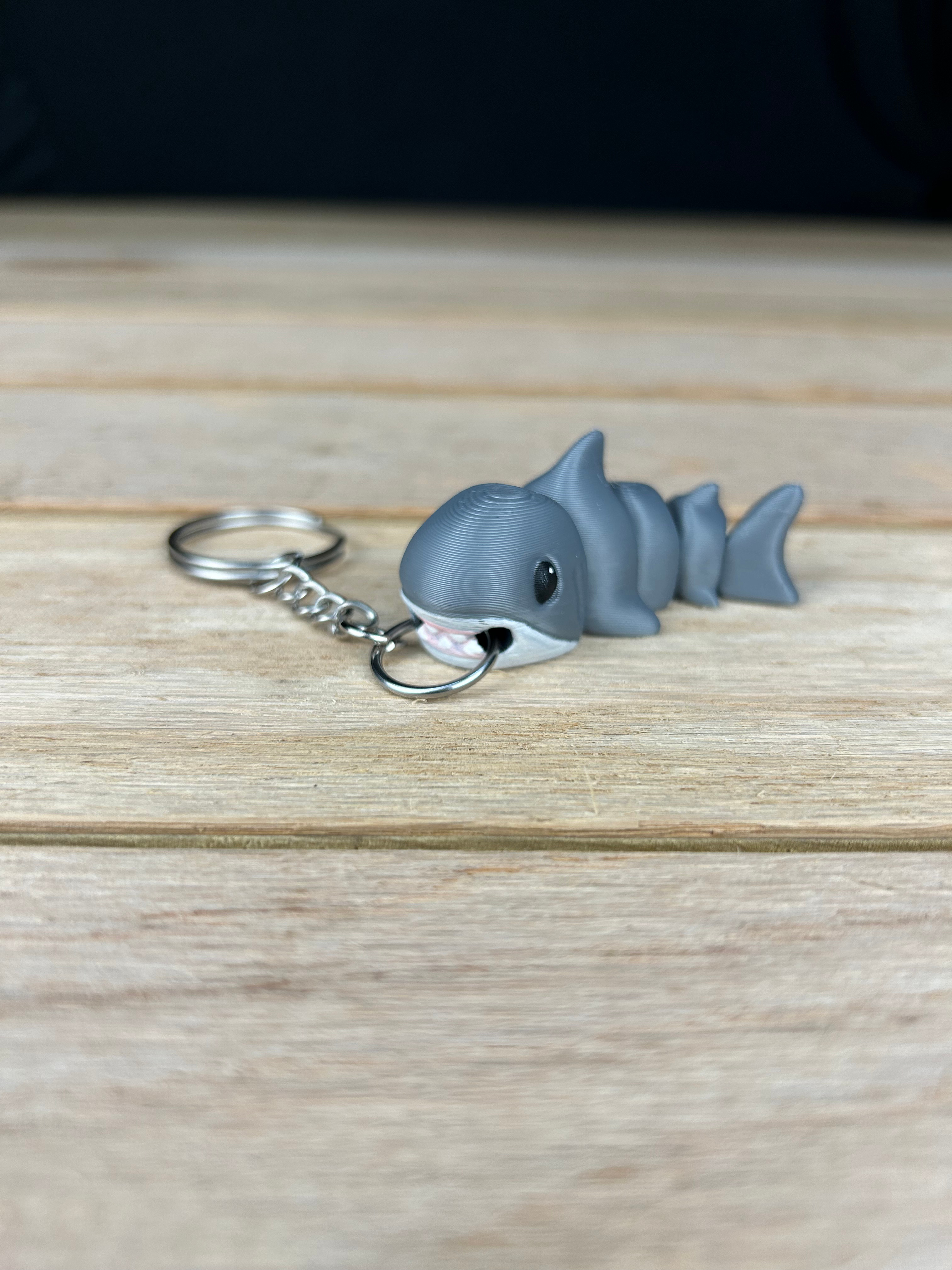 Sharkie Showing Teeth Keychain by Built_Over_Bot | Printables Store