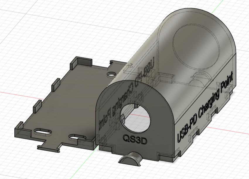 USB-PD Charging Point by QS3D | Download free STL model | Printables.com