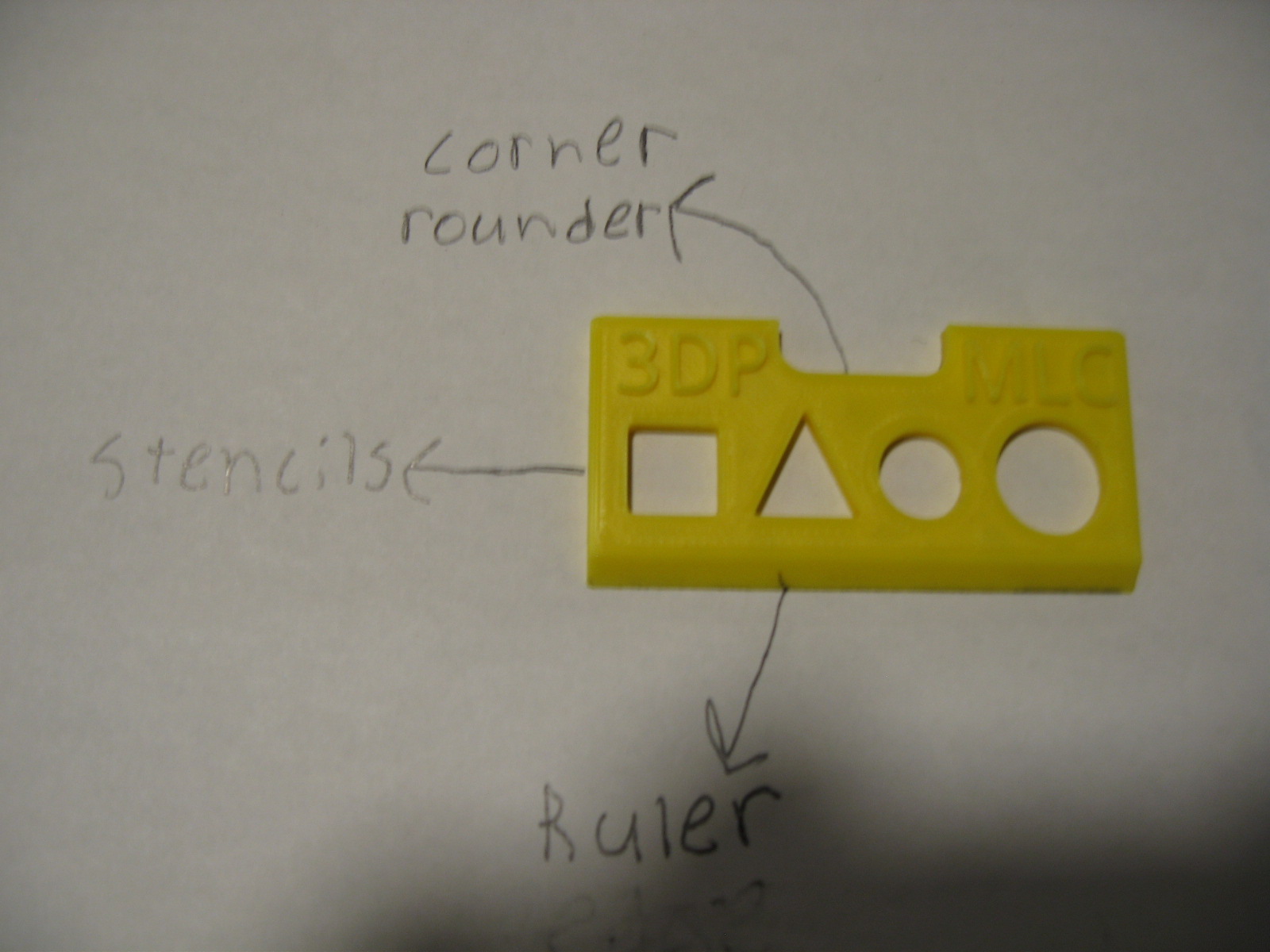 Mini ruler and stencil tool by MintonLC | Download free STL model ...