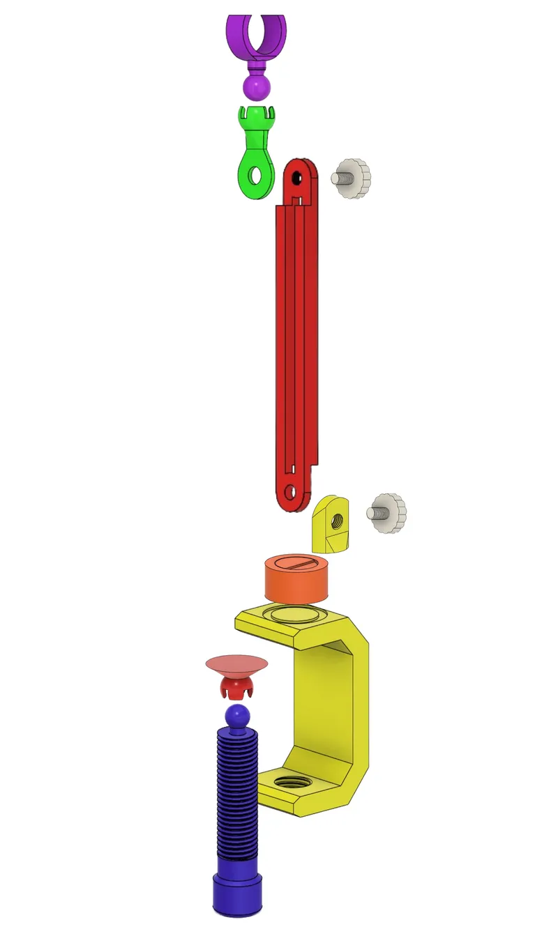 Mechanical arm stand by Frank Hausback | Download free STL model ...