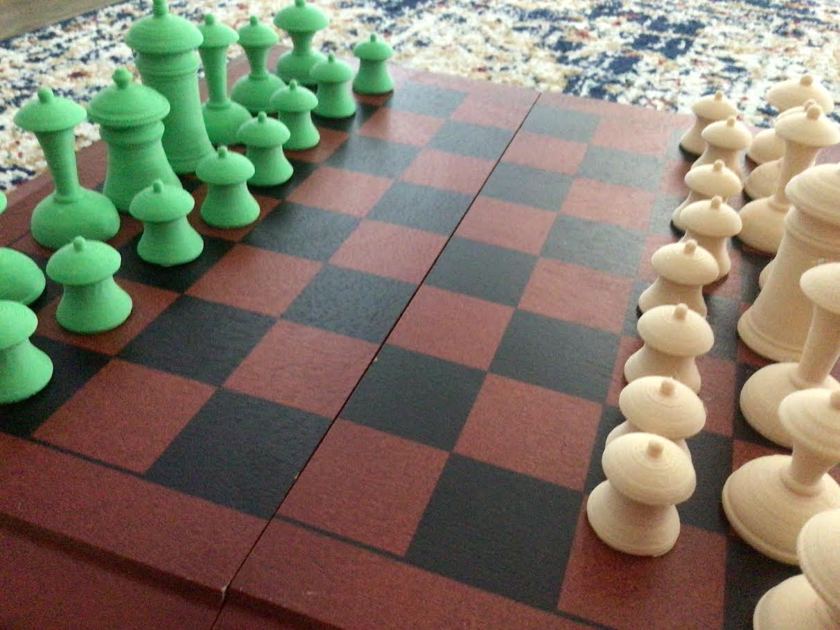 AN INDIAN 'MUSLIM' PATTERN IVORY CHESS SET by PALIprints3D | Download ...