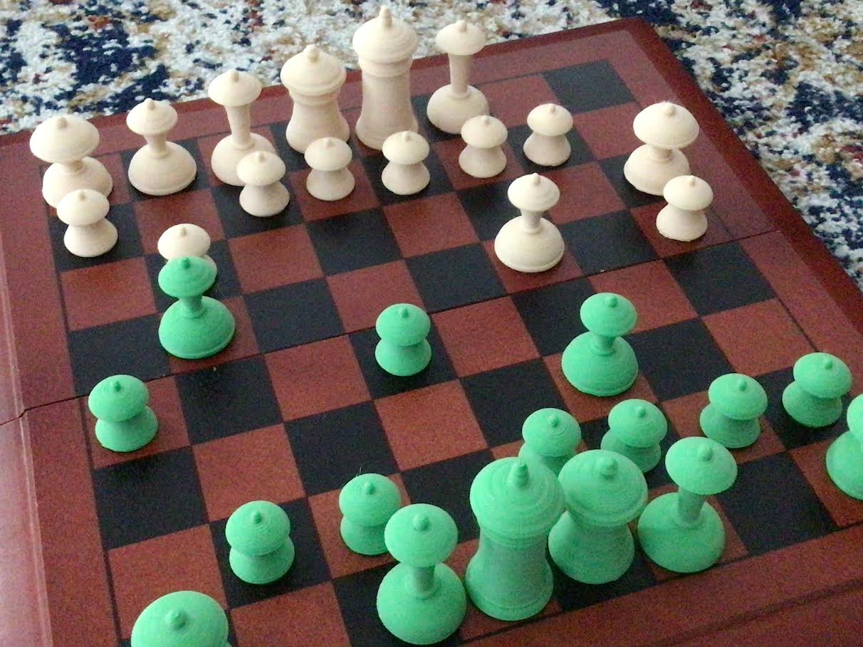 AN INDIAN 'MUSLIM' PATTERN IVORY CHESS SET by PALIprints3D | Download ...