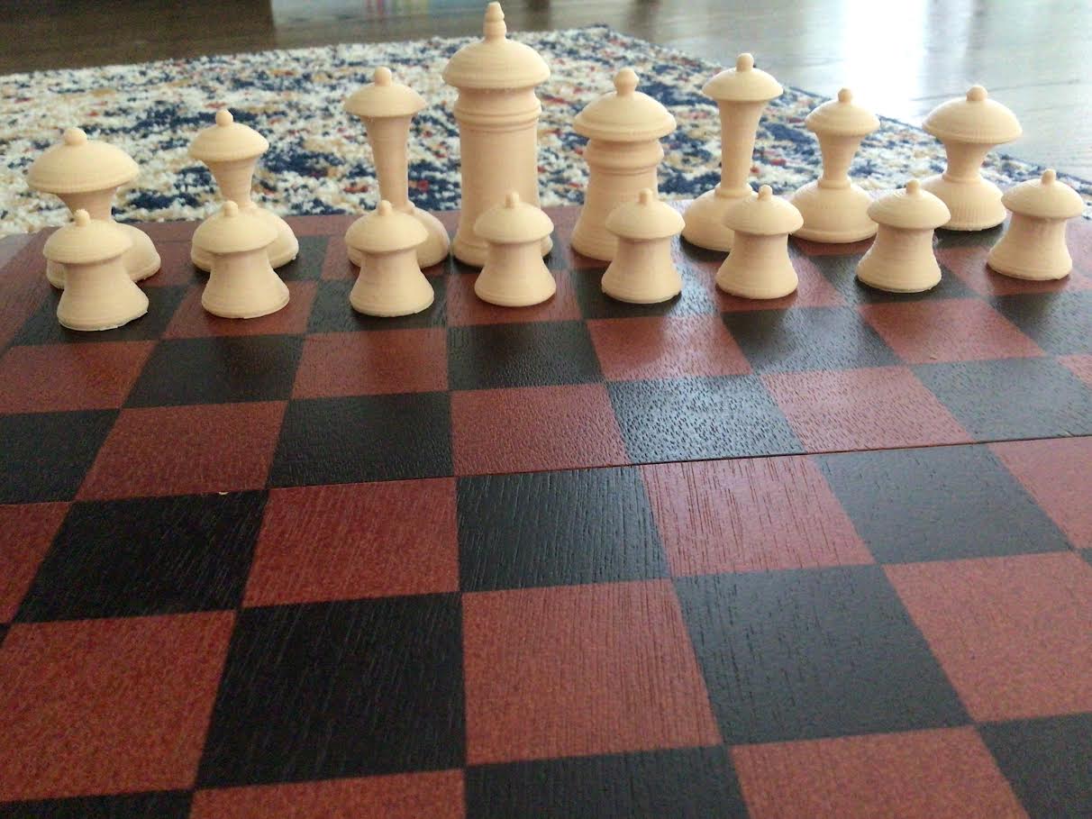 AN INDIAN 'MUSLIM' PATTERN IVORY CHESS SET by PALIprints3D | Download ...