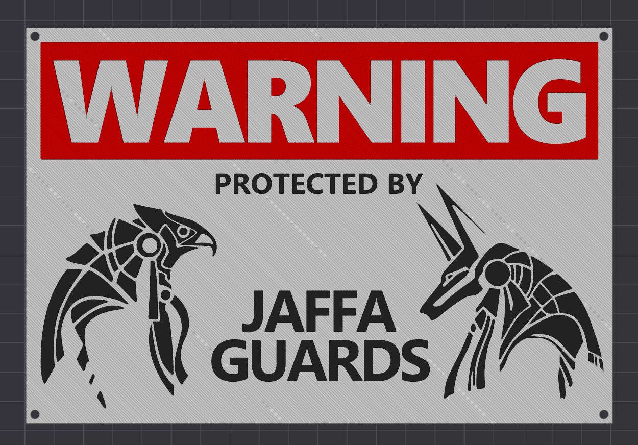 Jaffa Guards Parody Sign by Rémy | Download free STL model | Printables.com
