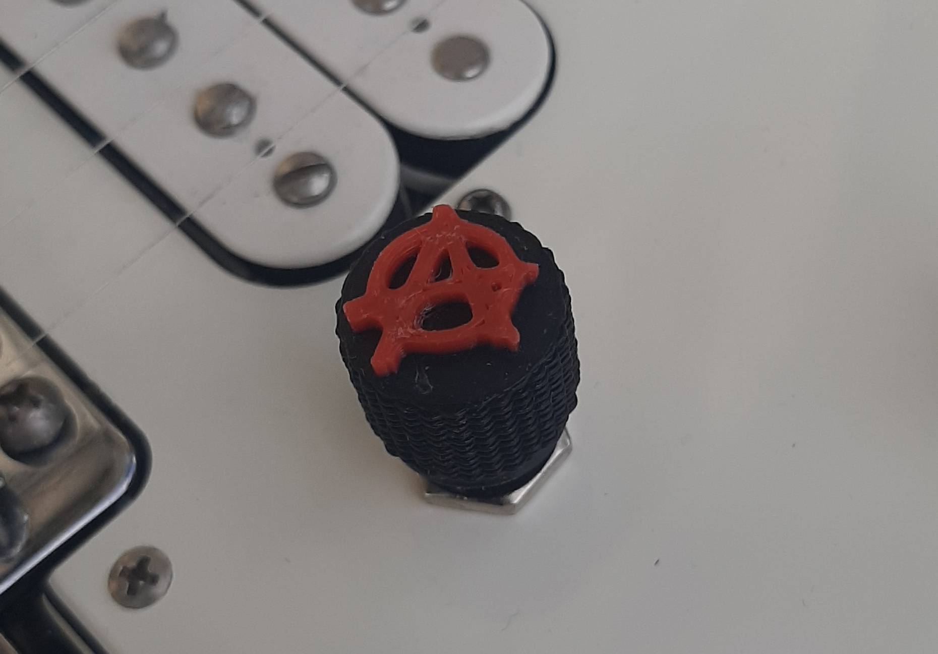 Anarchy knurled potentiometer knob, 6mm ID, printer knob by ...