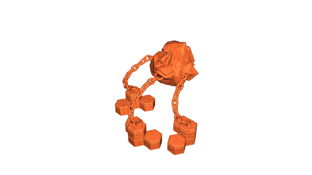 Floating rocks wall display stand (with hidden nail insets) by GoGoJon ...