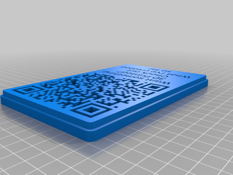 QR Code creator (read summary) by GoGoJon | Download free STL model ...