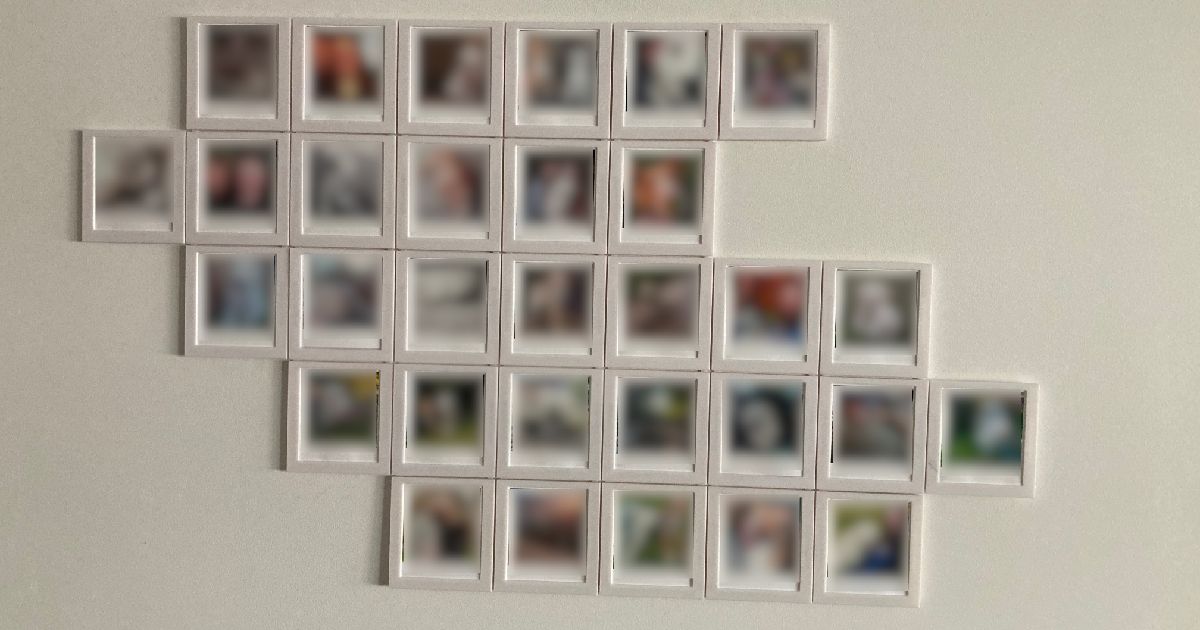 Wall mounted expandable frame system for Canon Selphy Square QX10 by ...