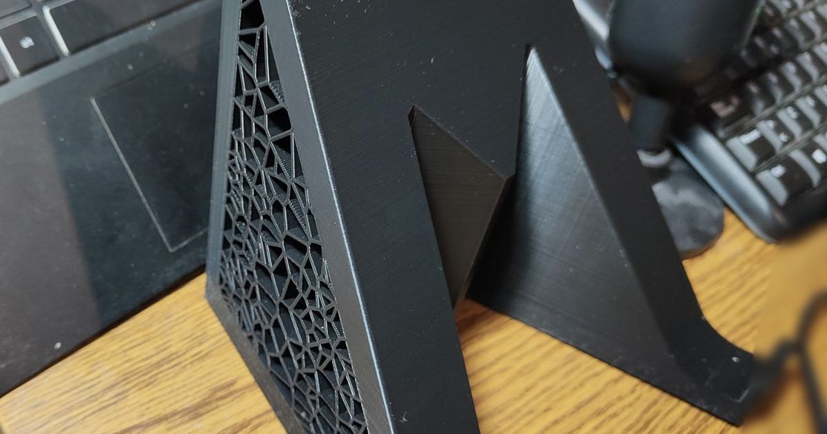 Steep angle laptop stand, riser, holder by Divag | Download free STL ...