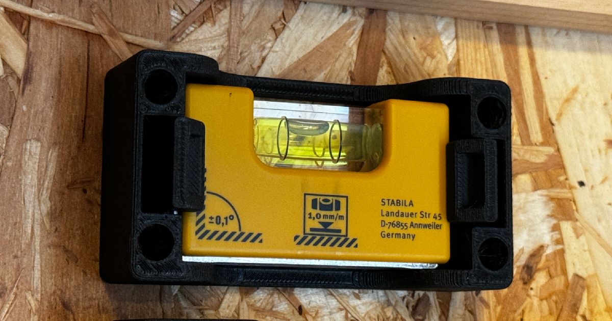 Stabila Pocket Pro Spirit Level Holder by MP makes | Download free STL ...
