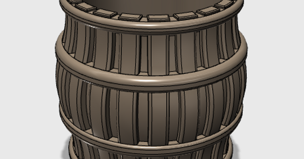 Barrel by BuildersMark | Download free STL model | Printables.com