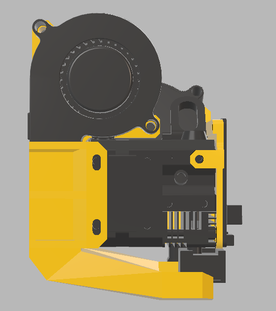 AU Cooling Duct for Creality Sprite Extruder, Triple 5015 Fans, Ender 3 ...