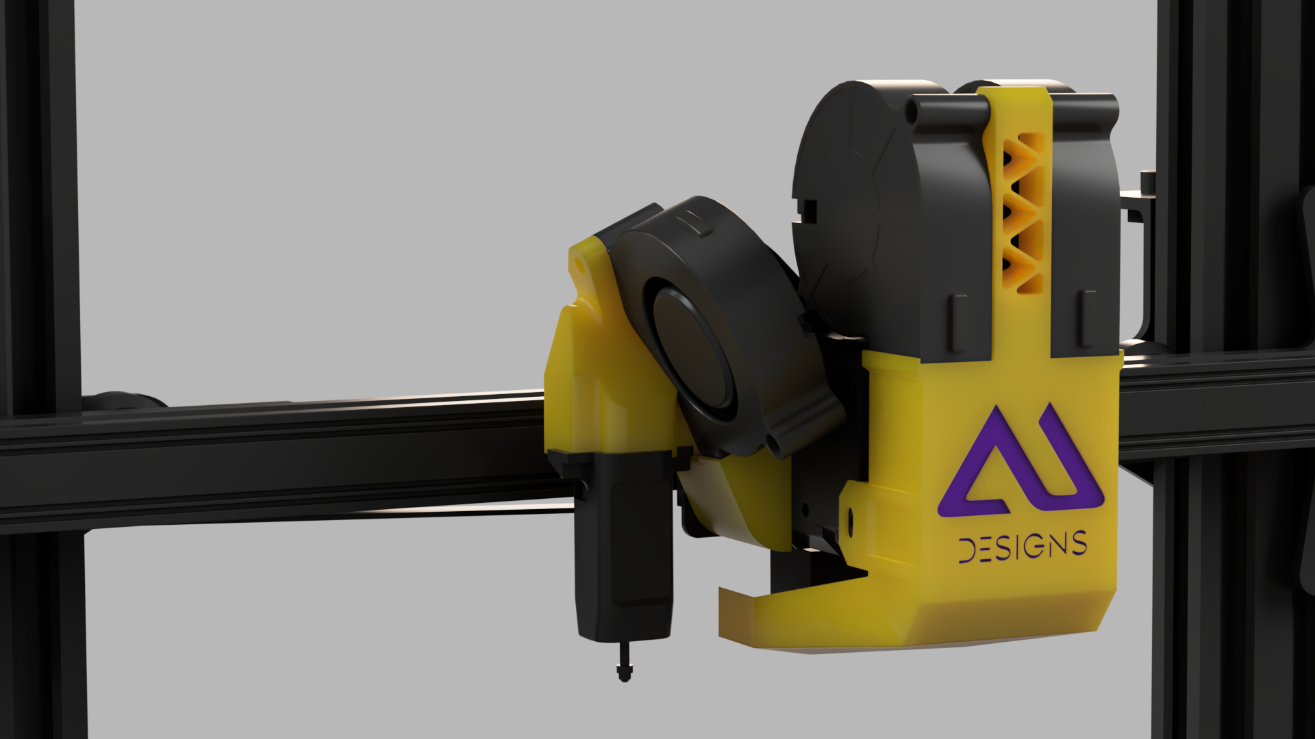AU Cooling Duct for Creality Sprite Extruder, Triple 5015 Fans, Ender 3 ...