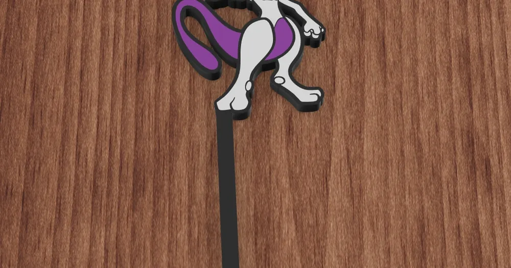 Mewtwo Cake Topper by Magic Studio 3D | Download free STL model ...