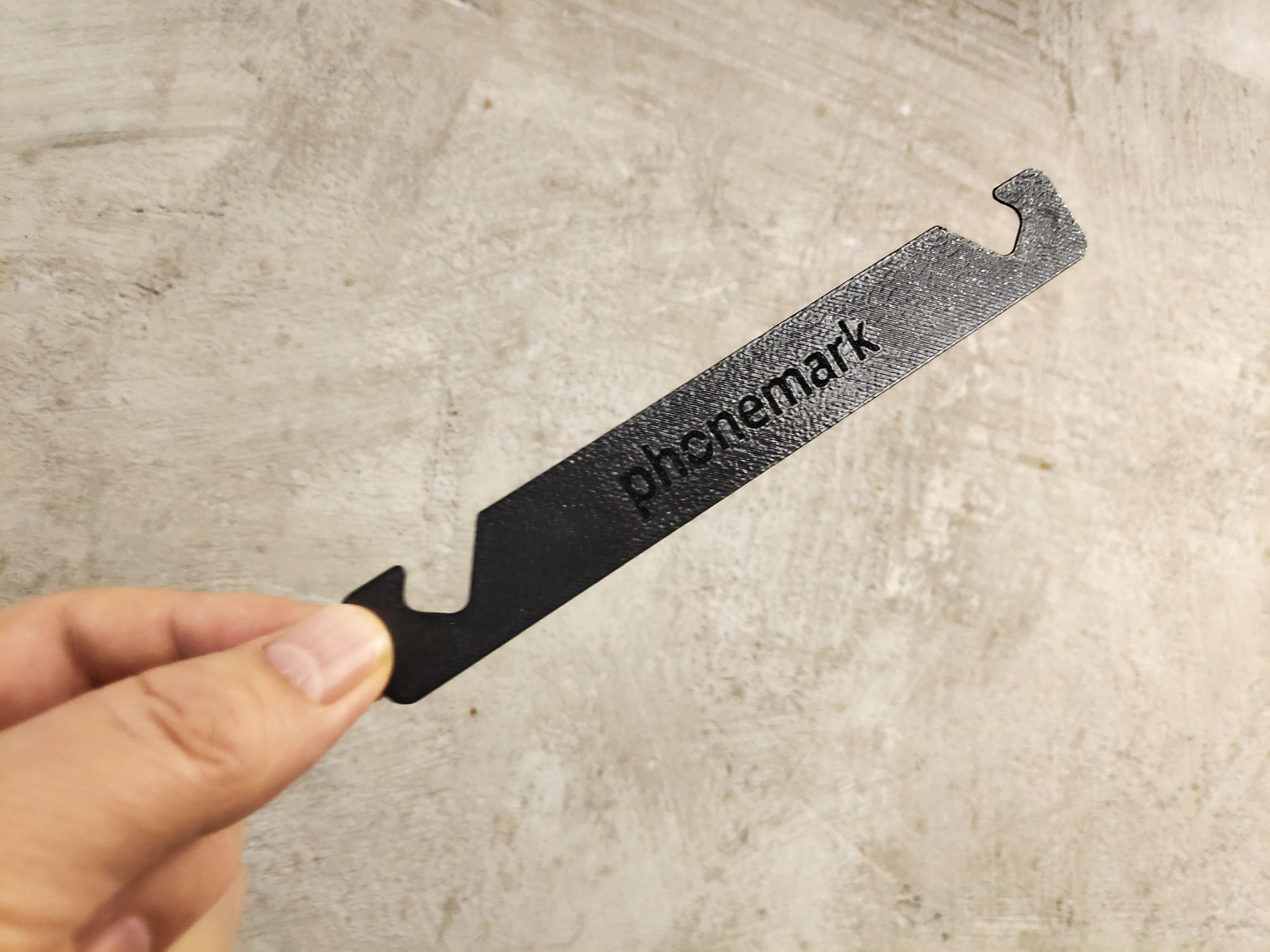 0.7 mm bookmark and phone stand in 13 minutes by Kagarov | Download ...