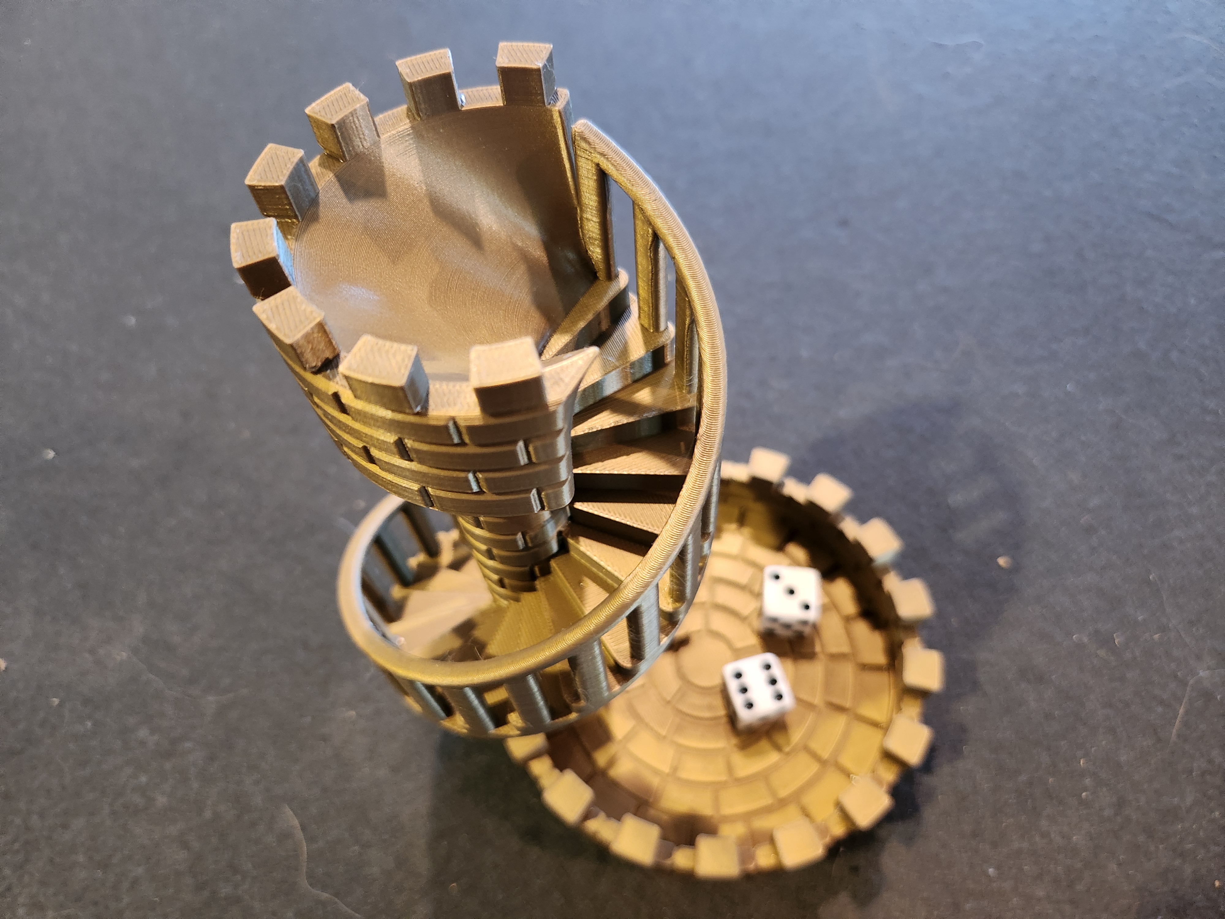 Dice Tower Castle Stairs by squinn | Download free STL model ...