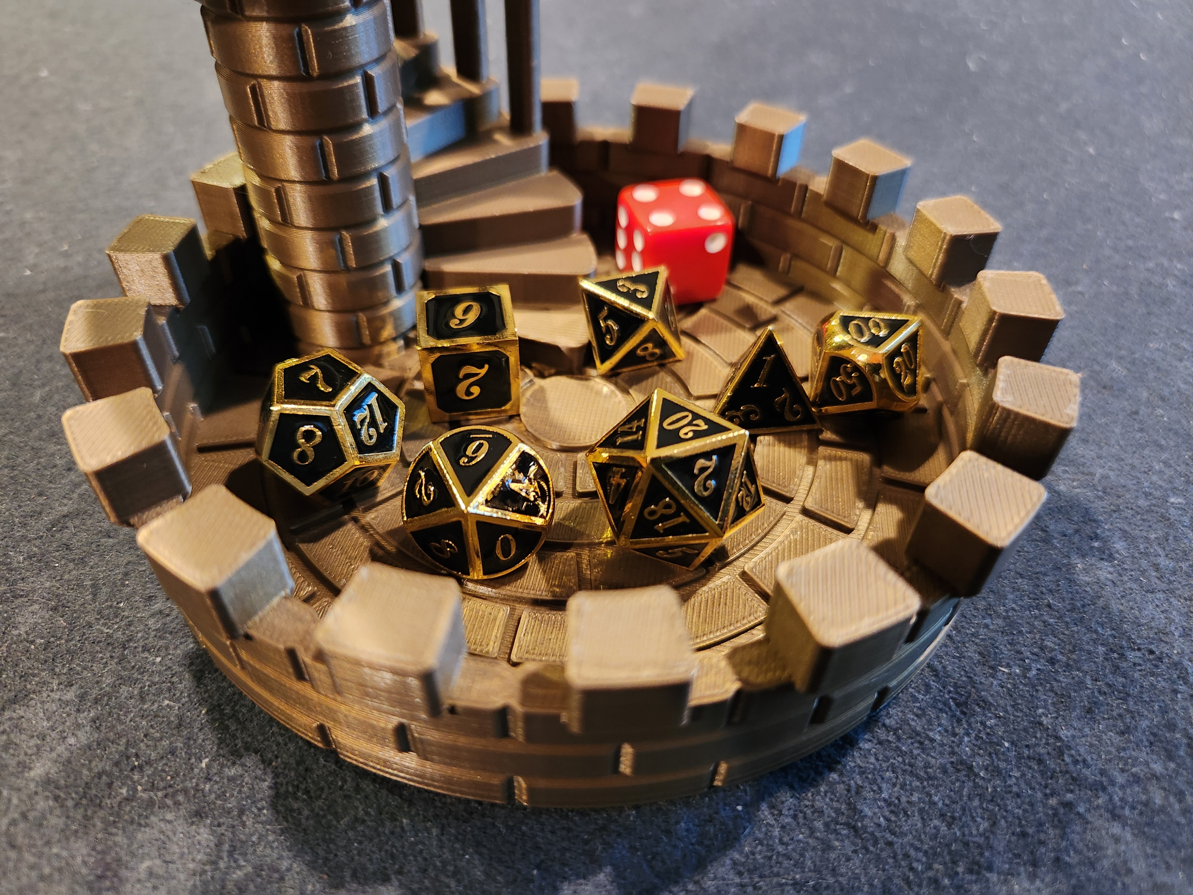 Dice Tower Castle Stairs by squinn | Download free STL model ...