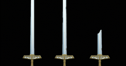 Detailed longsword / slightly broken / broken by Rott3D | Download free ...