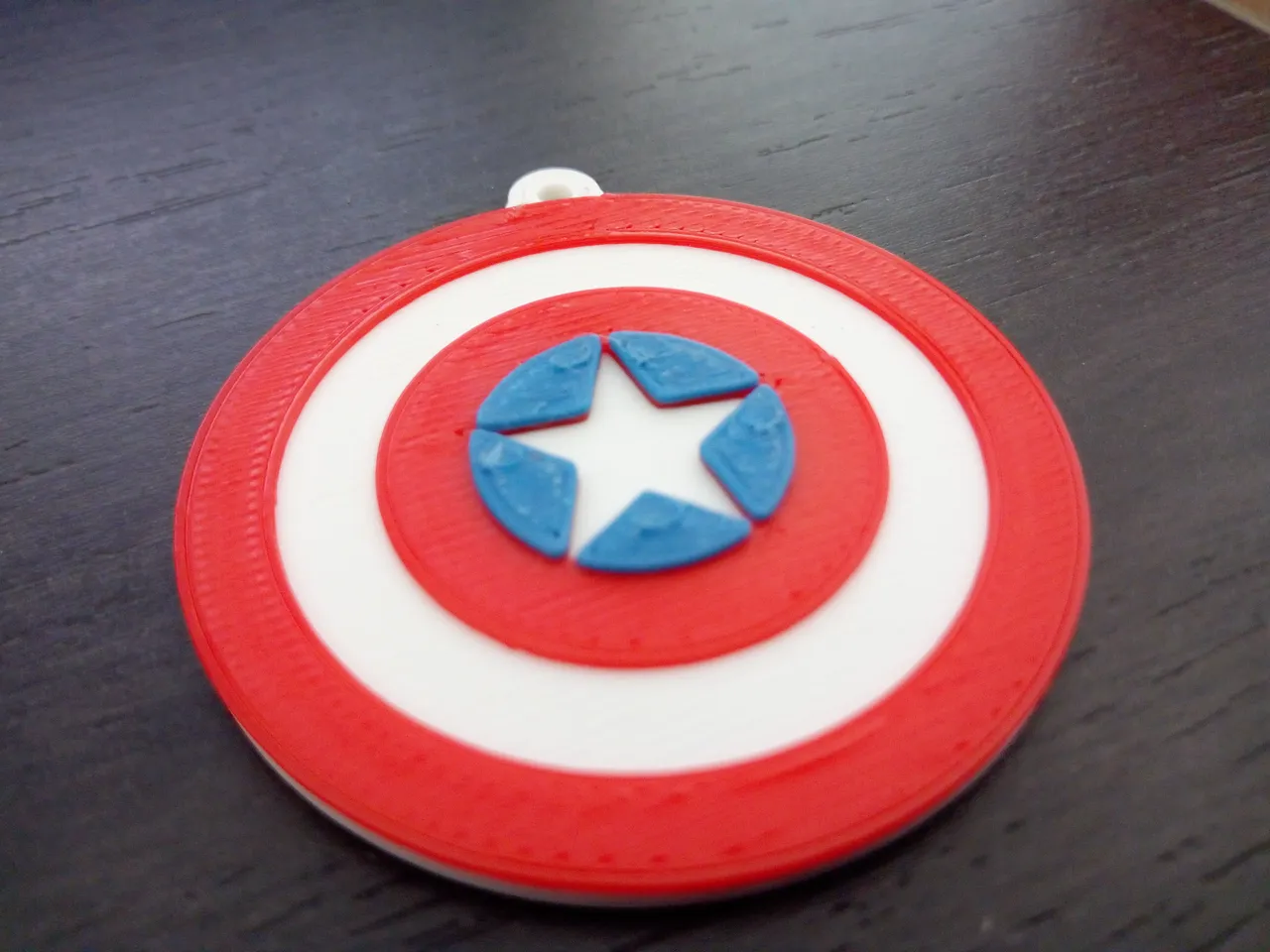 Captain America Shield Keychain by Baboucarr | Download free STL model ...