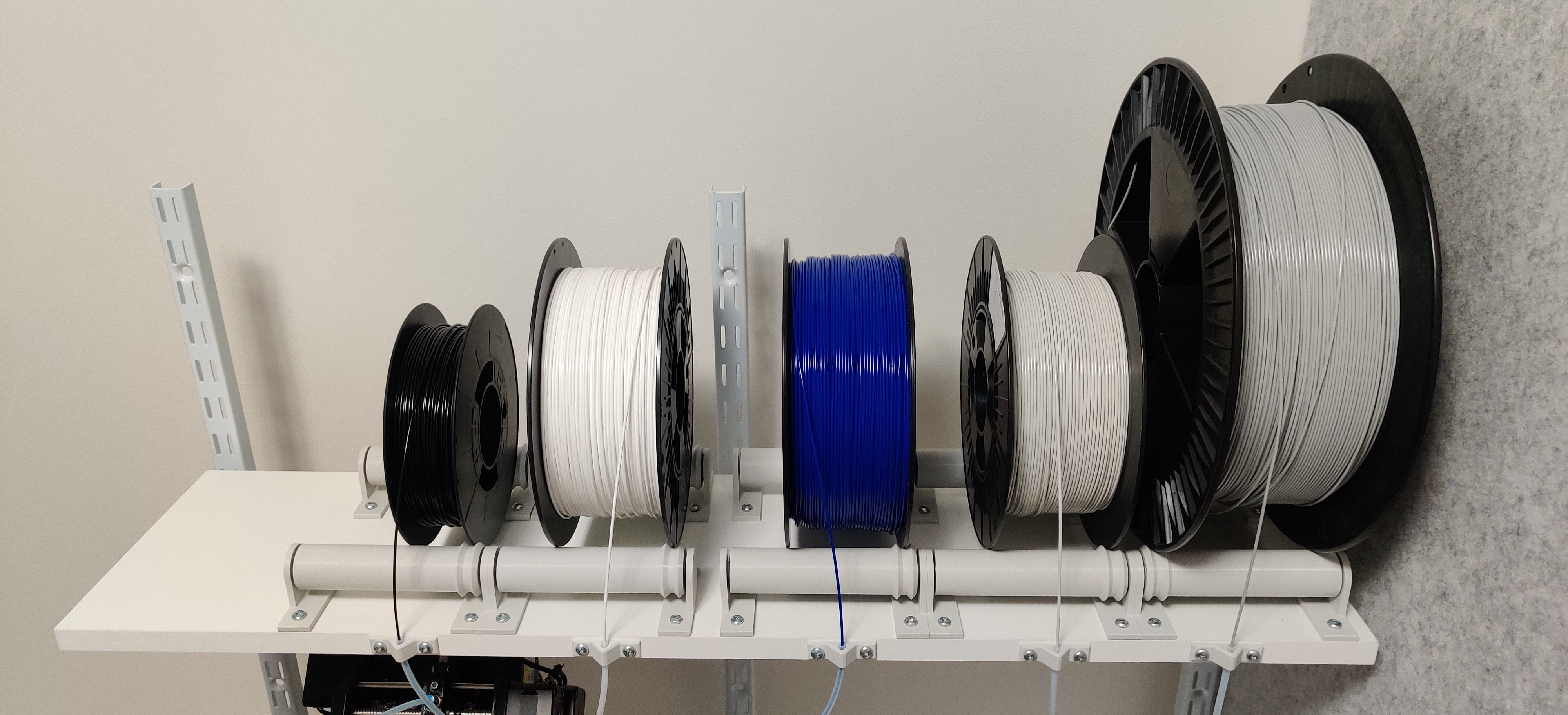 Shelf mounted spool holder for MMU3 by fdmtrains | Download free STL ...