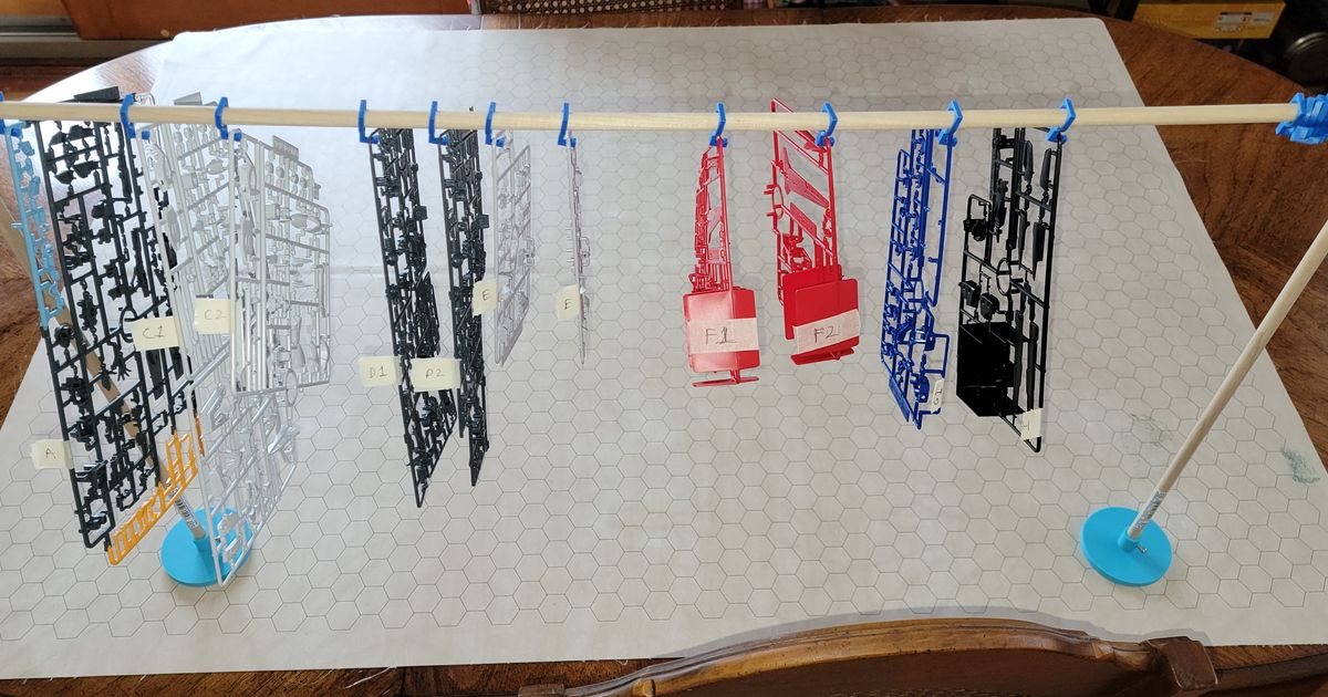 model runner/sprue organizer by Unknown | Download free STL model ...