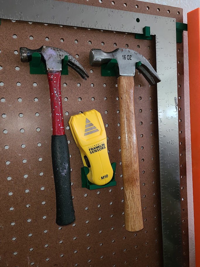 Pegboard Hammer Mounts by Sam | Download free STL model | Printables.com