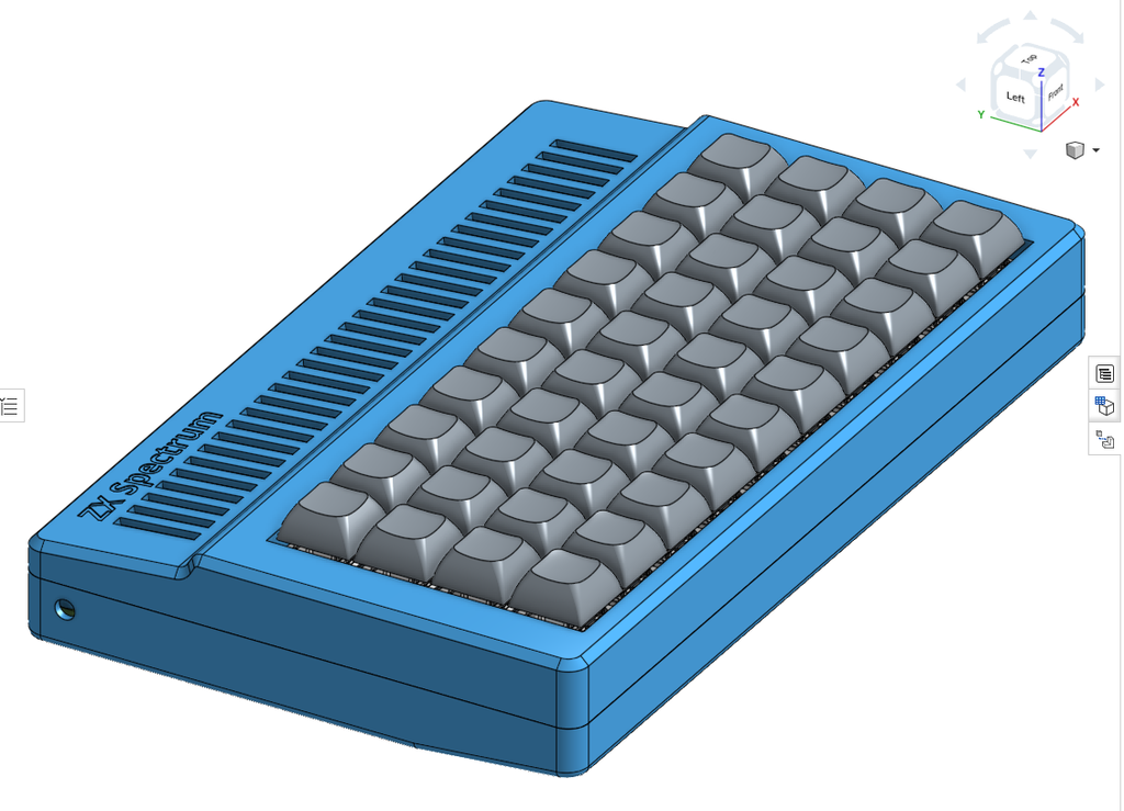 ZX-Spectrum 48k Harlequin : case + mecanical keyboard by impalaengineer ...