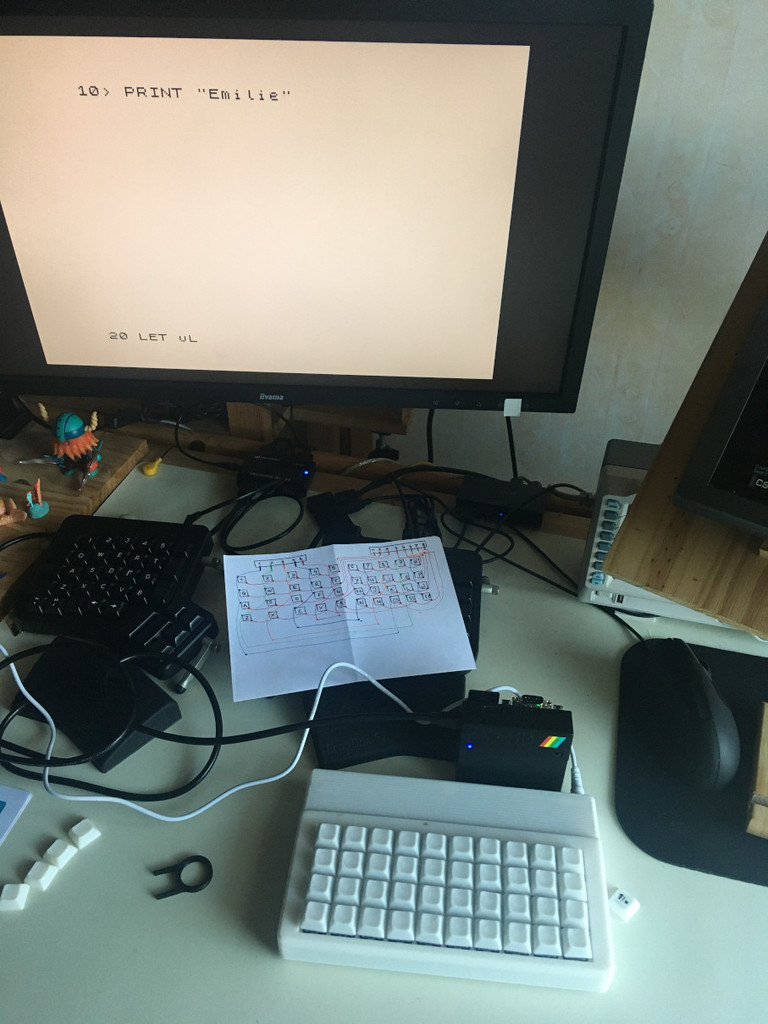 ZX-Spectrum 48k Harlequin : case + mecanical keyboard by impalaengineer ...