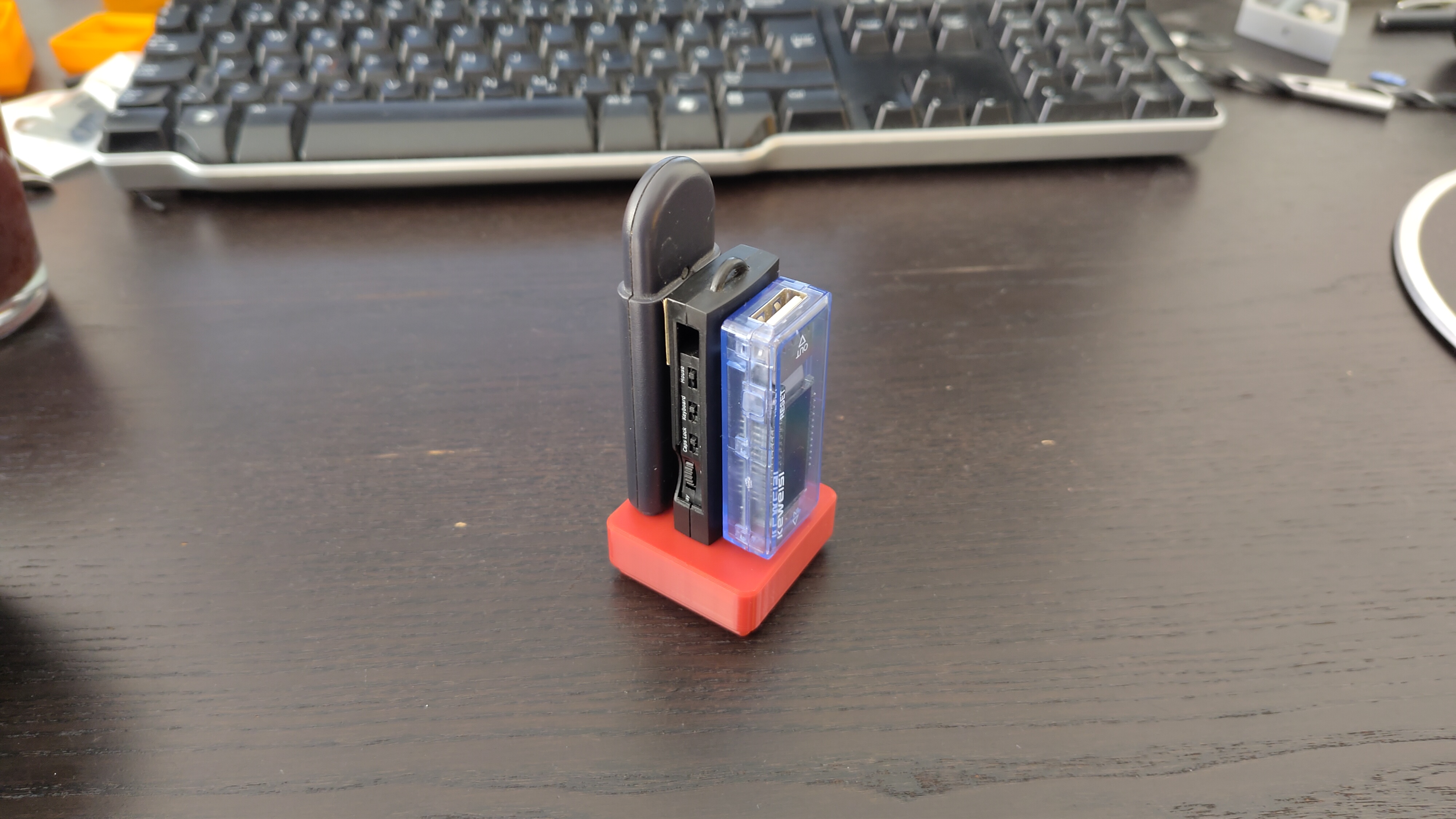 Gridfinity 1x1 USB Device Holder for 3 Chunky Devices by Khelos ...