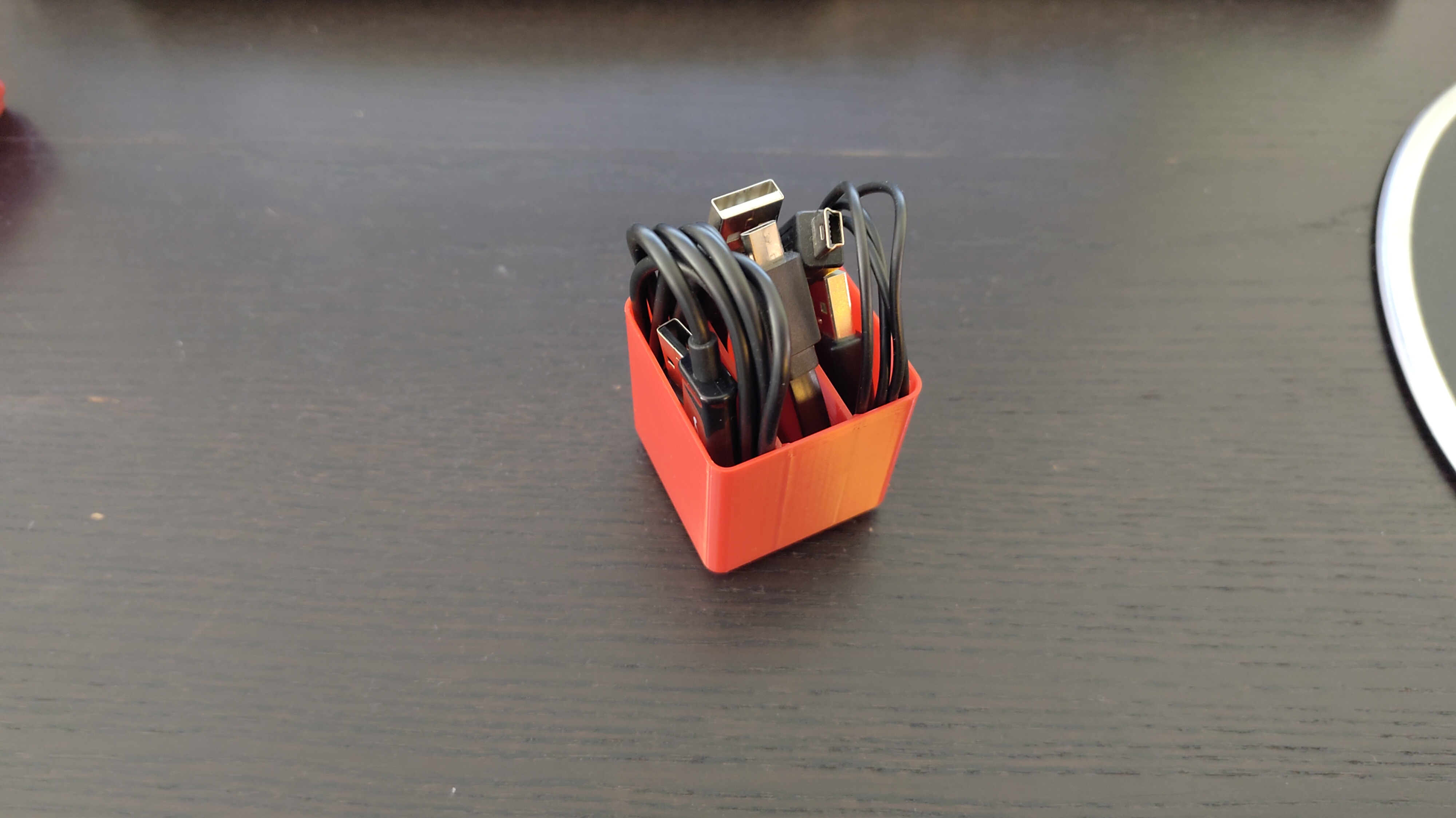 Gridfinity 1x1 USB Cable Bin with 3 Compartments for small cables by ...