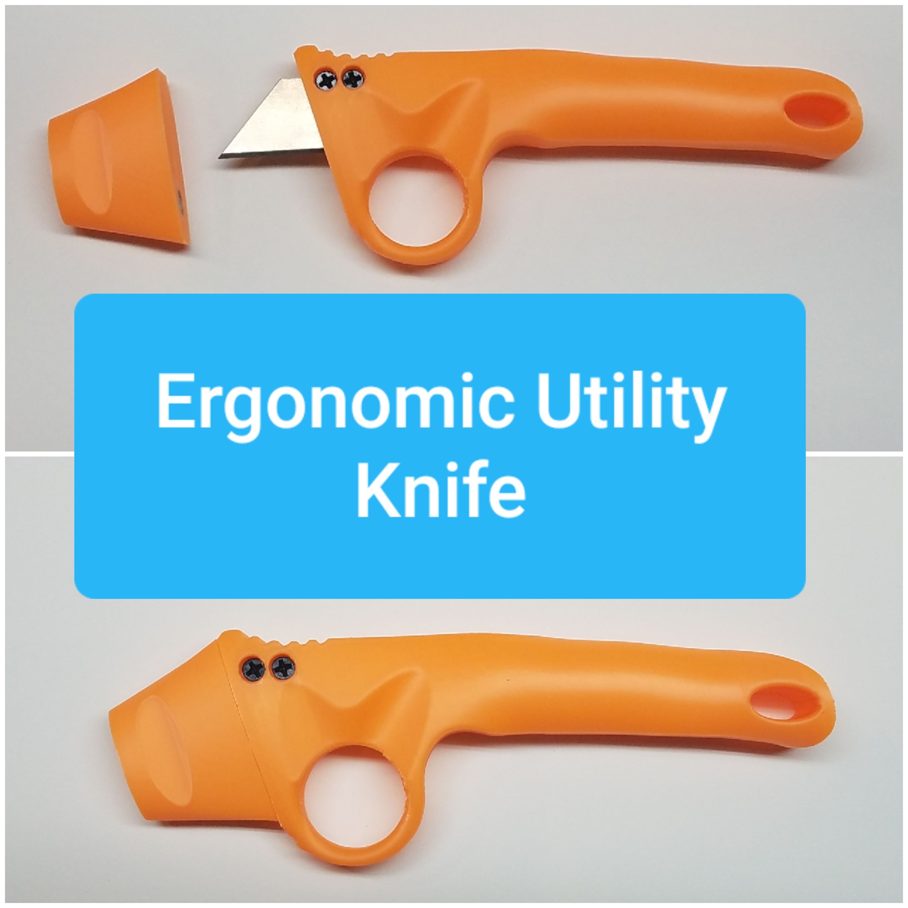 Ergonomic Utility Knife por ShopTeacher | Descargar modelo STL gratuito ...