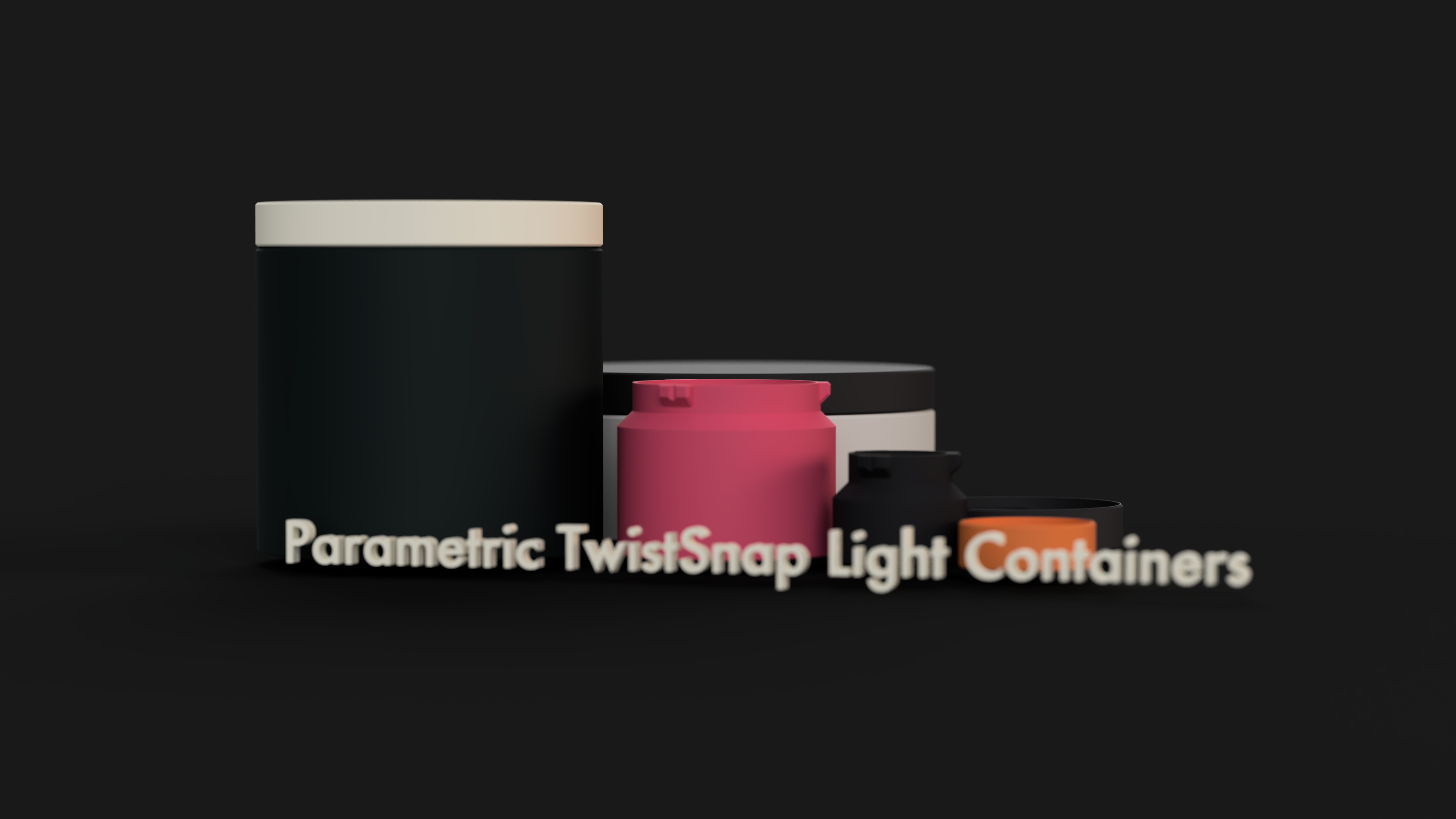 Parametric TwistSnap Container by Adam Mitręga | Download free STL ...