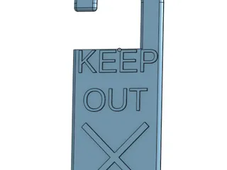 Keep out sign by Jole | Download free STL model | Printables.com