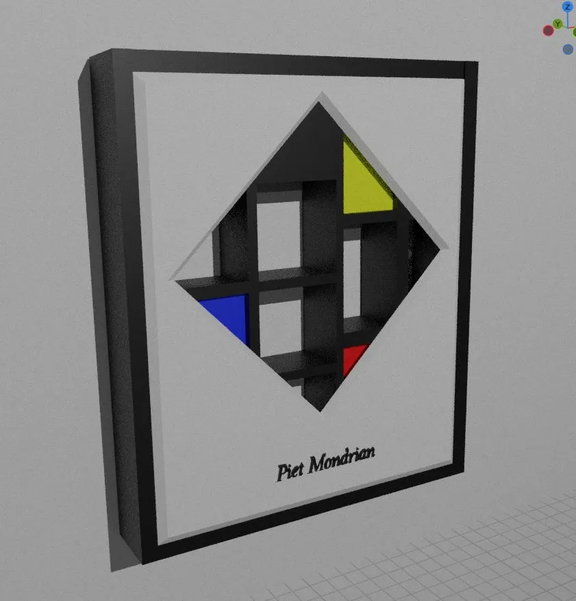 Create your own Piet Mondrian by G.R.Gradwohl | Download free STL model | Printables.com