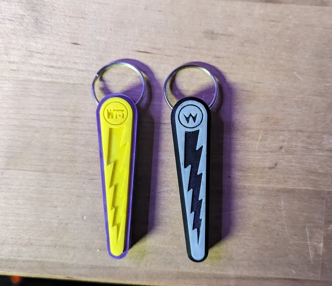 Lightning Flipper Pinball Keychain by Basstone18 | Download free STL ...