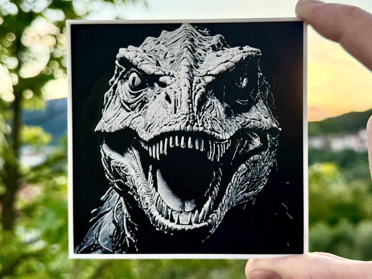 T-rex Hueforge - Magnet by B-engineer | Download free STL model ...