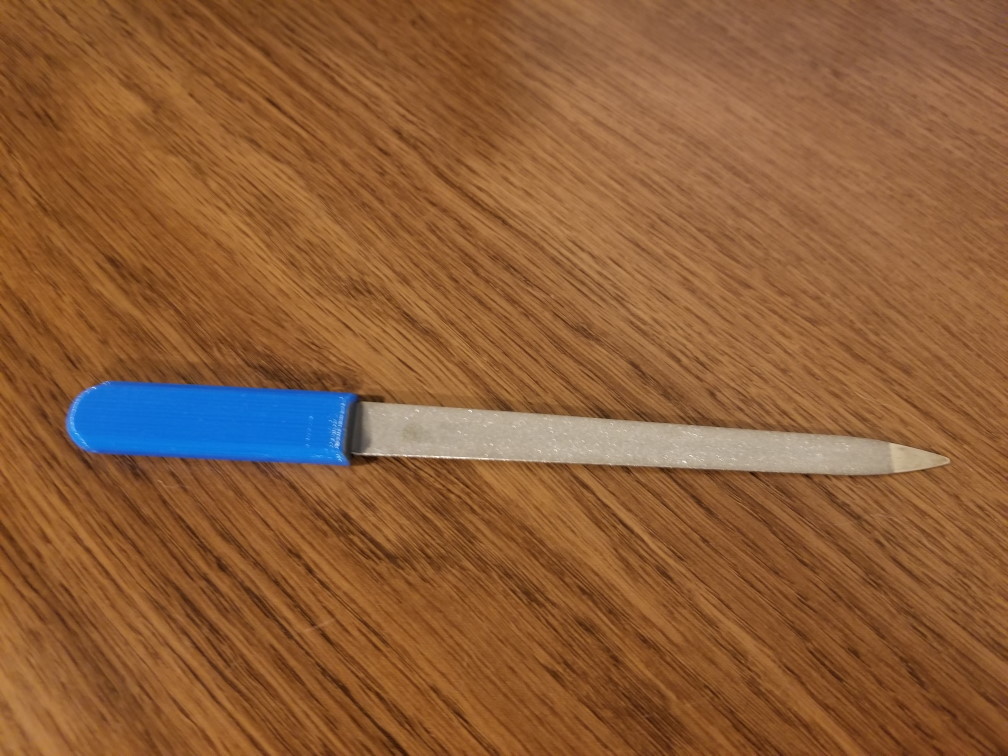 Nail File Handle by Iguanaman | Download free STL model | Printables.com
