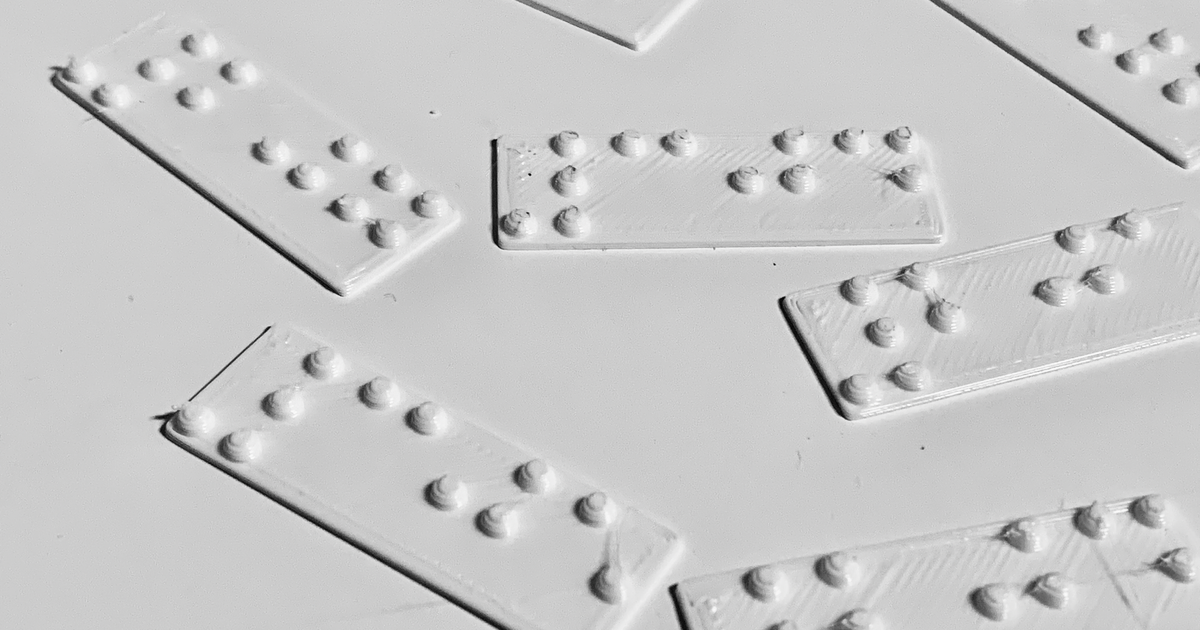 Braille Office Number Placards by David | Download free STL model ...